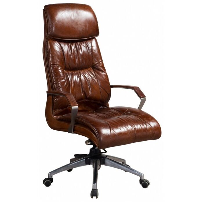 Real leather computer chair store